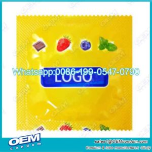 Custom Manufacture Bubblegum Flavour Condoms